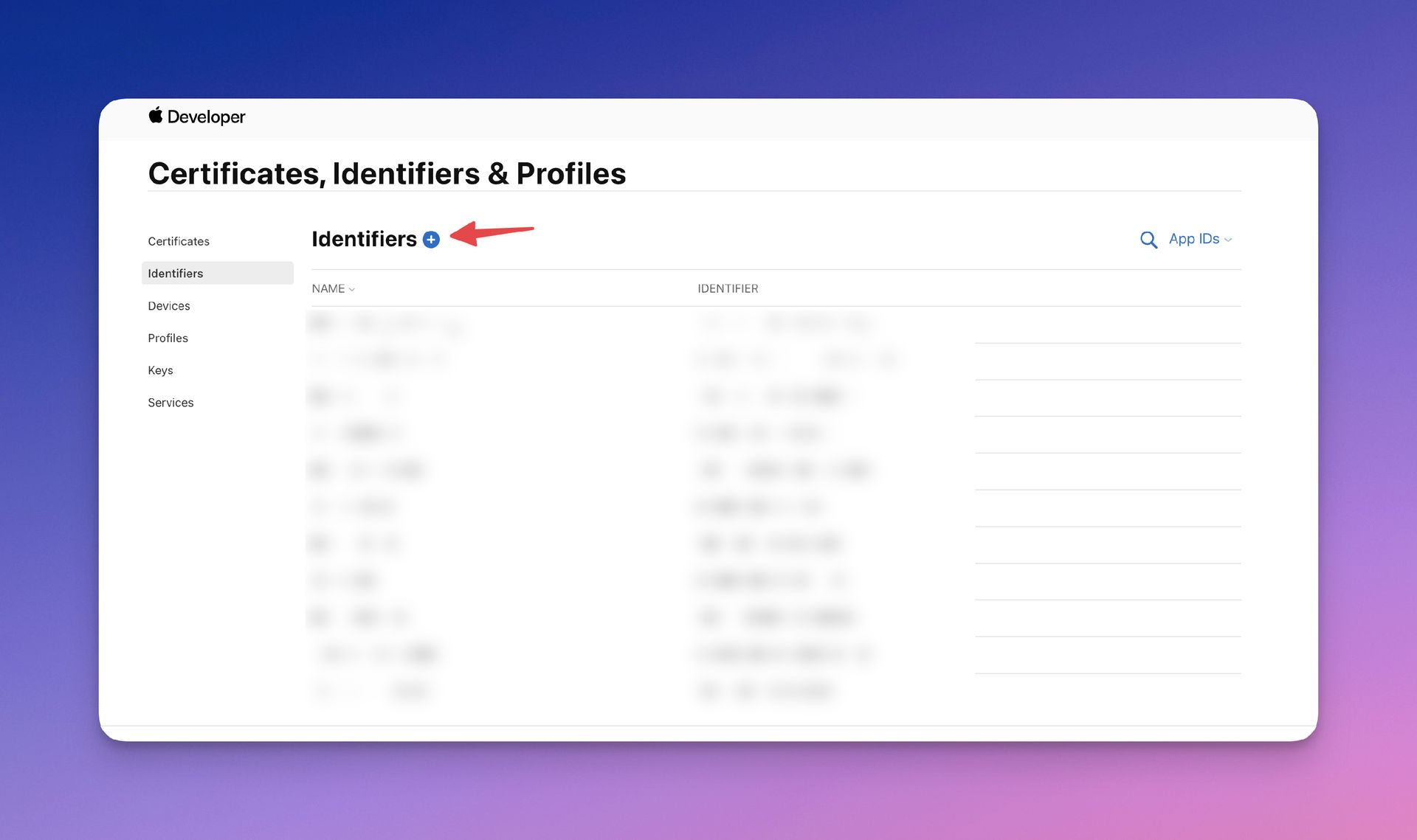 Register an App ID and Bundle ID for your iOS app | PandaSuite Docs