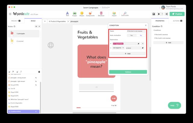 Text Input | PandaSuite Docs