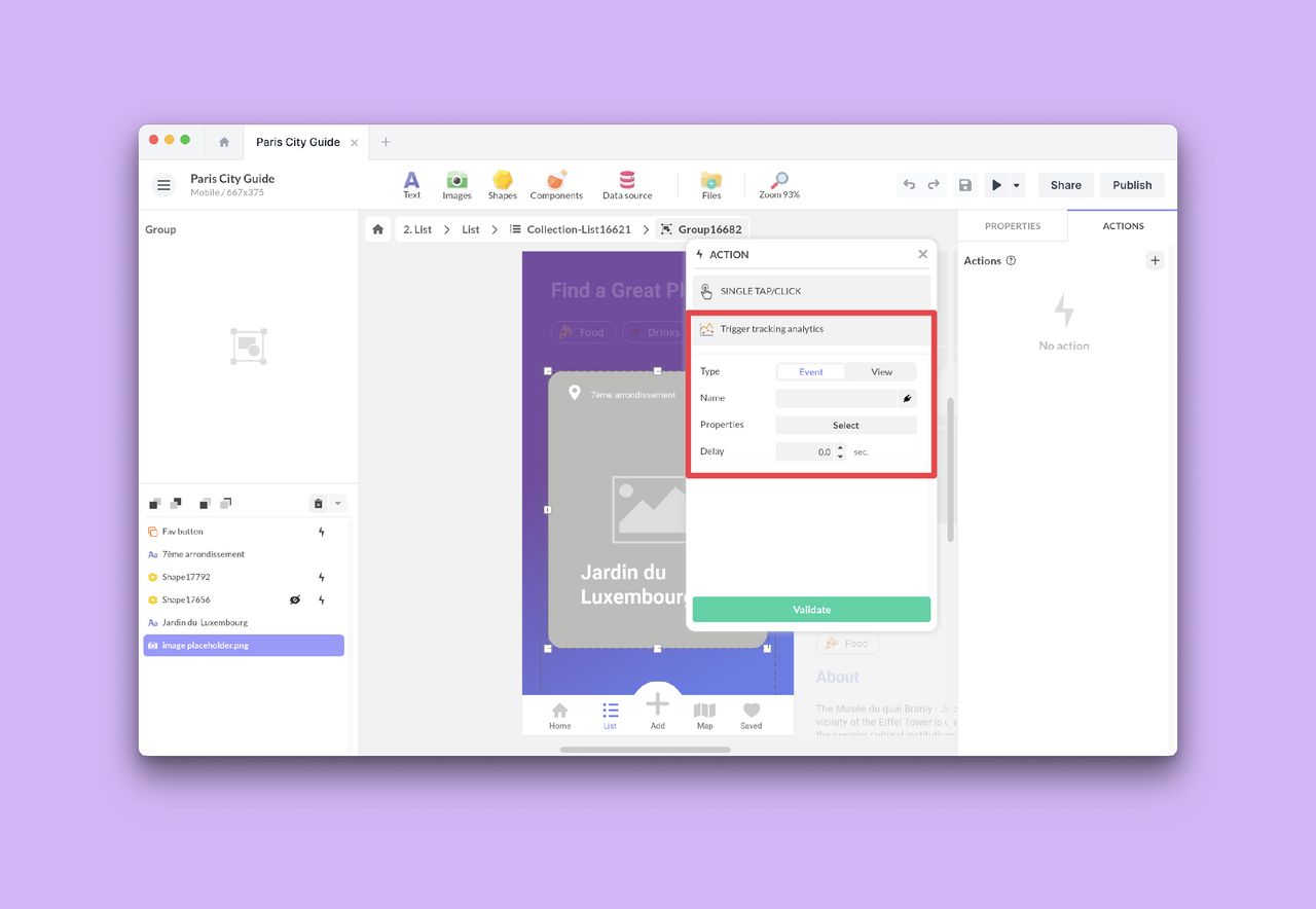 Custom tracking plan | PandaSuite Docs