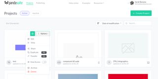 Delete your project | PandaSuite Docs