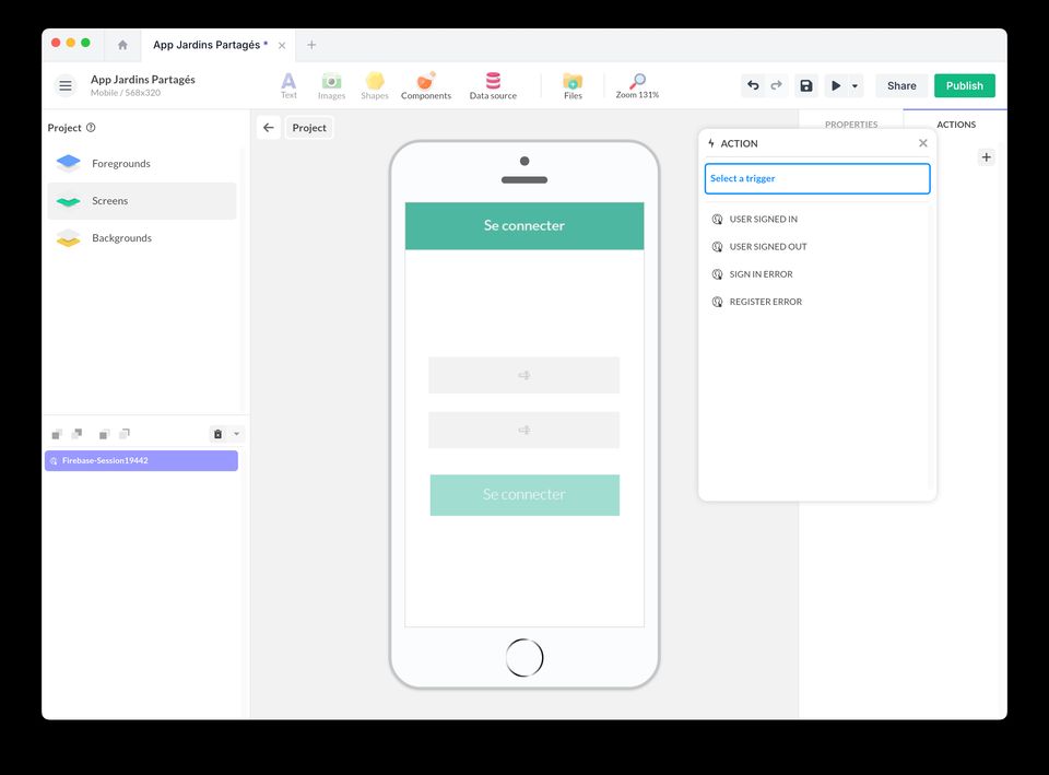 Firebase Session | PandaSuite Docs