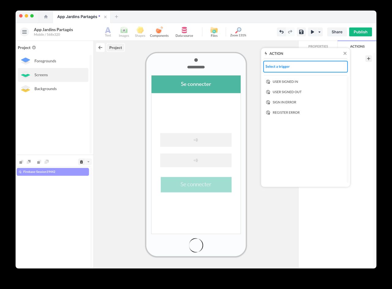 Firebase Session | PandaSuite Docs