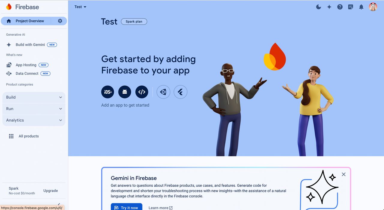 Create a Firebase Project | PandaSuite Docs