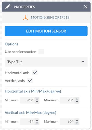Motion / Blow / Compass / Shake | PandaSuite Docs