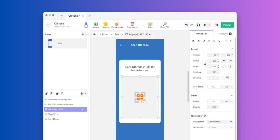 QR code | PandaSuite Docs
