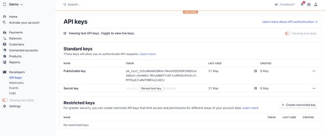 Stripe | PandaSuite Docs
