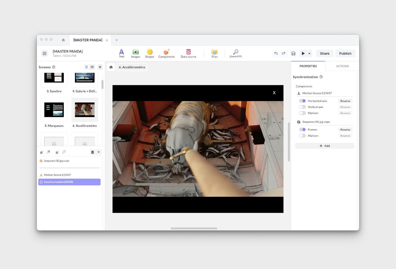 Motion Sensor | PandaSuite Docs