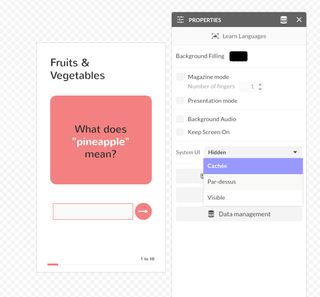 System bar visibility | PandaSuite Docs
